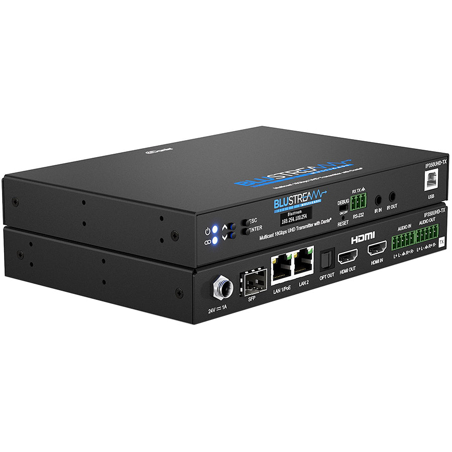 Blustream IP350UHD TX Multicast Video Transmitter with Dante® | Sound Group